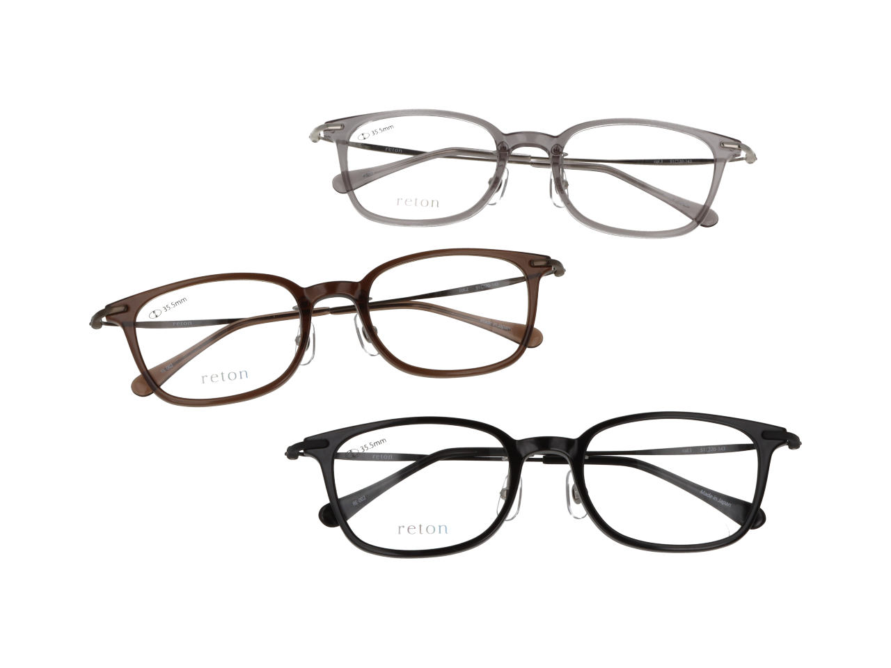 reton（度付き可能）RE-002【全3色】｜愛眼公式オンラインショップ